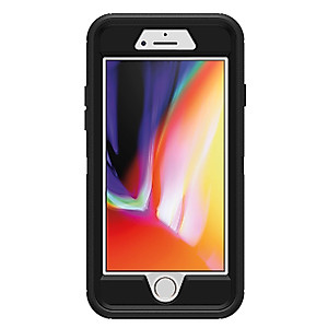 OtterBox DEFENDER SERIES Case for iPhone SE (3rd and 2nd gen) and iPhone 8/7 - BLACK