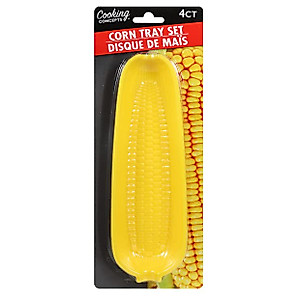 Corn on The Cob Tray Set 9.5”L x 3”W x 1.3”H 4/Set