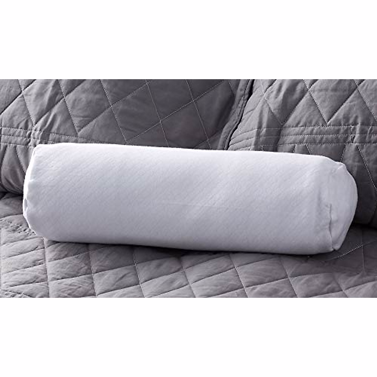Bucky B661BWH 17x7.5" Travel Duo Bed Pillow Case - Bolster Pillowcase