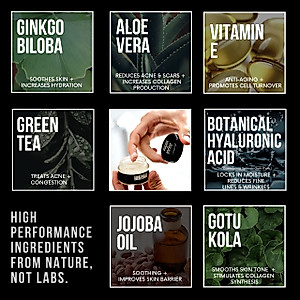 RUGGED & DAPPER Premium Men's Eye Cream | Age Defense for Dark Circles, Wrinkles & Puffy Eyes | Unscented | Hyaluronic Acid, Aloe + Argan Oil