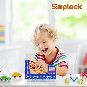 SIMPLOCK KIDS200 Educational Toys for Kids Building Toys Creative Toys Kit Gift Set for Preschool Kindergarten Elementary School Group Activity Teaching Aid Education Method