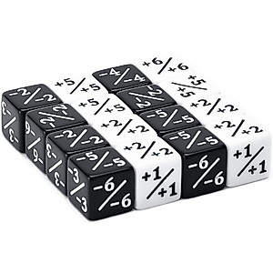 Sumind 48 Pcs Dice Counters Token Dice Loyalty Dice D6 Dice Cube Compatible with MTG, CCG, Card Gaming Accessory