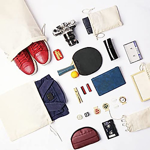 BigLotBags Cotton Muslin Bags, 100% Organic Cotton with Double Drawstring. Premium Quality Reusable Eco-Friendly Natural Muslin Bags. (100, 4 x 6 Inches)