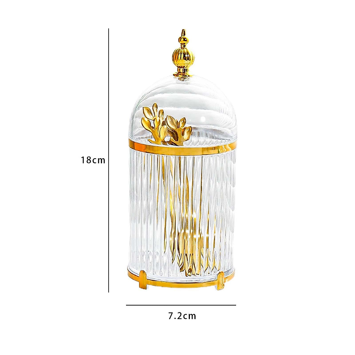 ＫＬＫＣＭＳ Tableware Holder, Utensil Holder with 5 Fork, Dessert Fork Holder, Coffee Spoon Dessert Fork Holder for Kitchen, Coffee, Bar, Home Decor , Clear