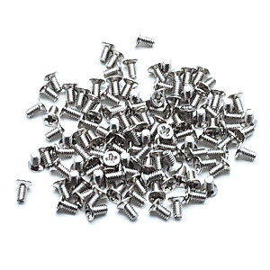 Dasunny 100Pcs M2 x 4mm Countersunk Phillips Flat Head Bolts Machine Screws