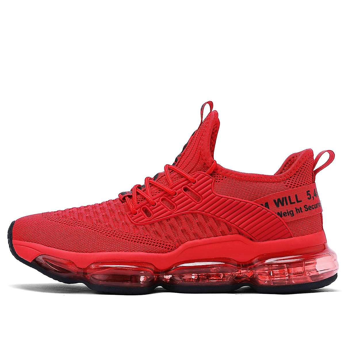 Mens Running Shoes Air Cushion Tennis Walking Sneakers Casual Sport Gym Jogging Red 12