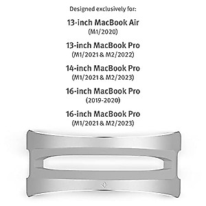 Twelve South BookArc for MacBook | Space-Saving Vertical Stand to Organize Work & Home Office for Apple MacBooks, *Now Compatible with M1 MacBooks* (Silver)