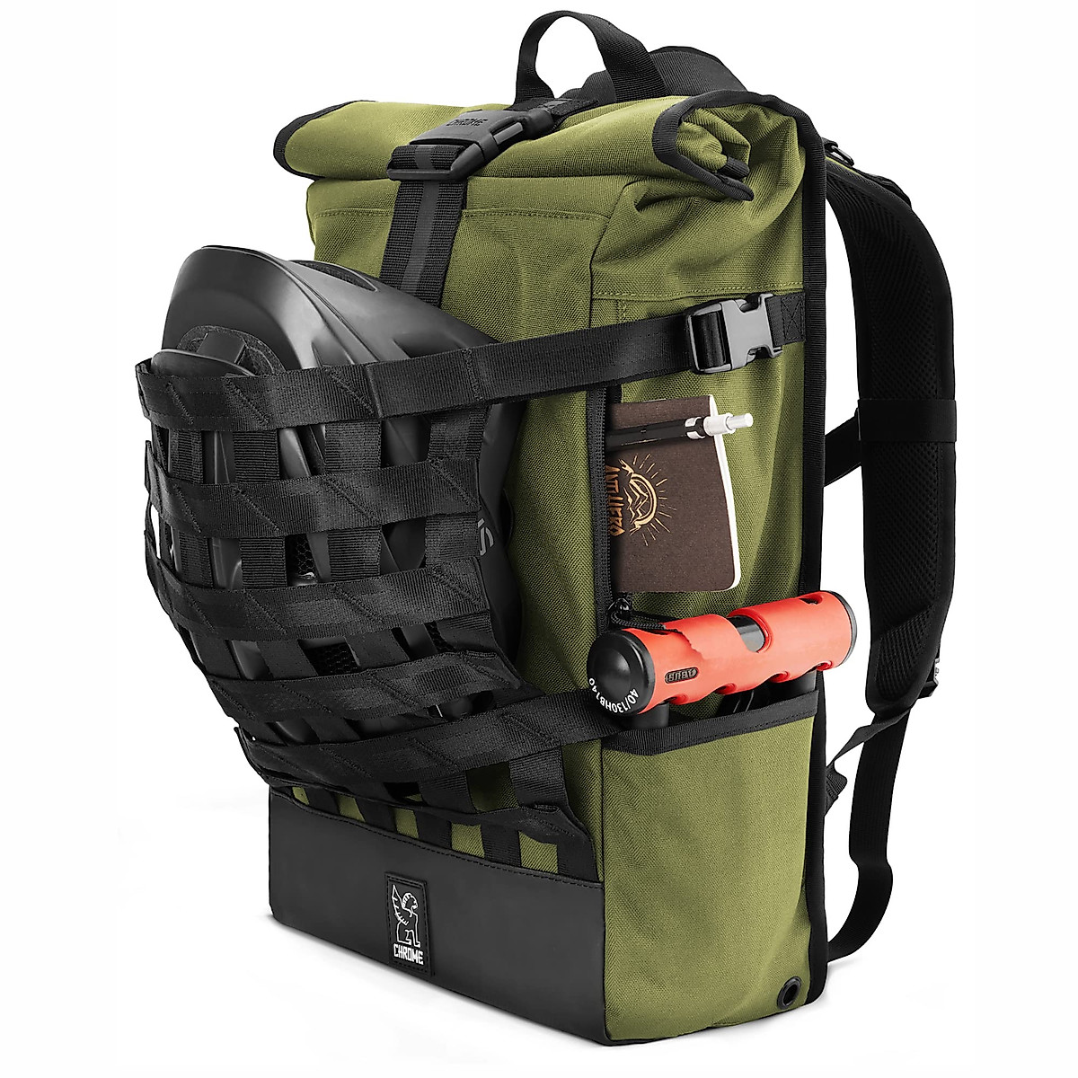 Chrome Industries Barrage Cargo Laptop Backpack Olive Branch