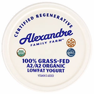 ALEXANDRE FAMILY FARMS Organic Plain A2 Low Fat Yogurt, 24 OZ