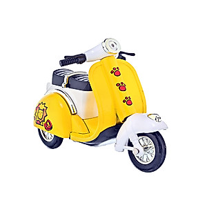 Pull Back Toy Vehicle Die Cast Scooter [3 Pack] Neon Colors Metal Scooter 4.5 Inches Long, Best Party Favor Prizes for Kids (3 Pack) Colors May Very