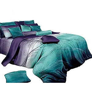 Swanson Beddings Twilight-P 3-Piece Bedding Set: Duvet Cover and Two Pillow Shams (King)
