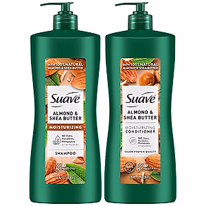 Suave Moisturizing Shampoo and Conditioner Set with Shea Butter - Revitalizing Dry Hair, 28 Oz Ea (2 Piece Set)