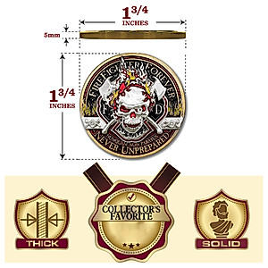 Thin Red Line Firefighter Forever Challenge Coin