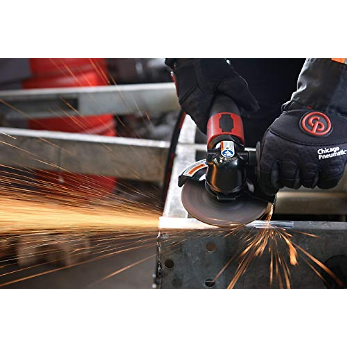 Chicago Pneumatic CP7545-B - Air Grinder Tool, Welder, Woodworking, Automotive Car Detailing, Stainless Steel Polisher, Heavy Duty, Right Angle Grinder, 4.5 Inch (115 mm), 1.13 HP/840W - 12000RPM