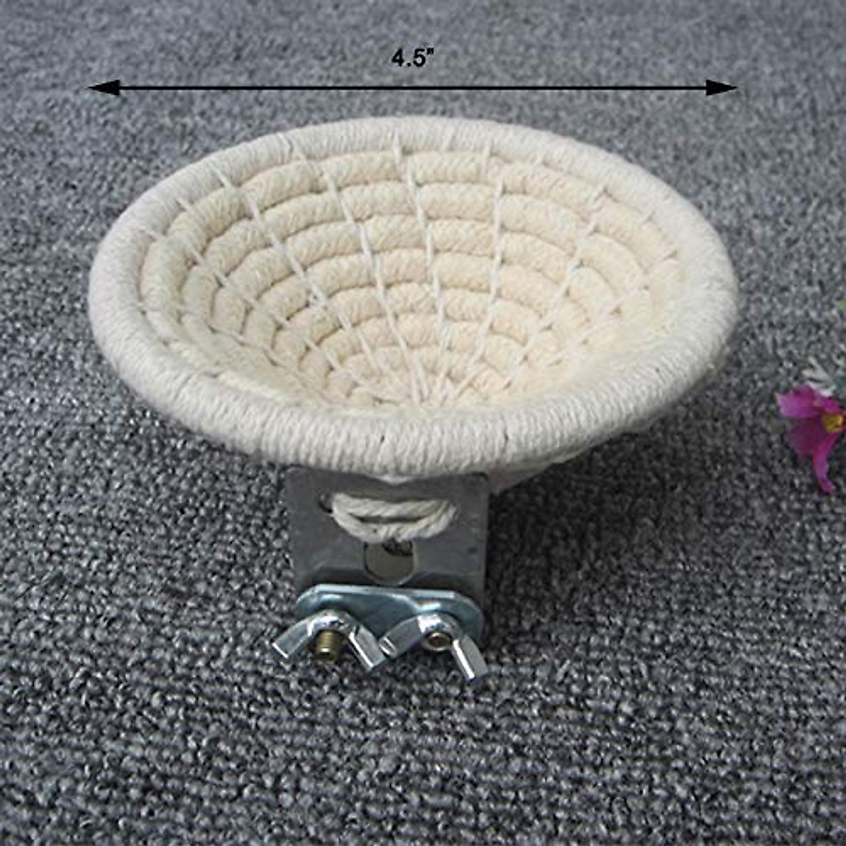 Orgrimmar Handmade Cotton Rope Bird Nest Breeding Nest Hatch House Cage for Budgie Parakeet Cockatiel Parakeet Conure Canary Finch Lovebird Small Parrot (1 PC)