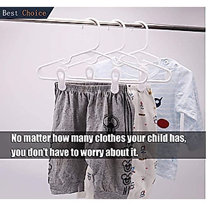 30pcs Plastic Hanger Clips,Kids Baby Clothes Clips, Multi-Purpose Clip,Strong Finger Pants Hangers on Hanger (White)