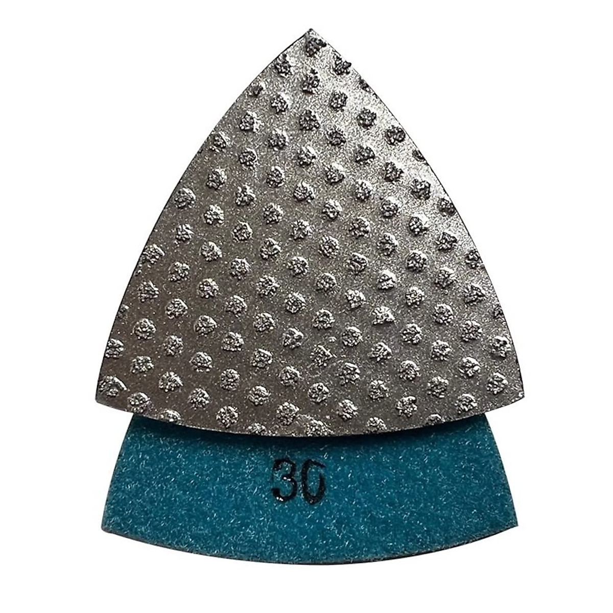 3" Triangular Diamond Grinding/Polishing Pads for Oscillating Tools, 30, 60, 120, 200, 400, 800, 1500, 3000 Grit