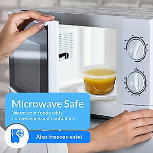 Reli. Deli Containers with Lids (75 Sets), 16 oz | Plastic Deli Containers with Lids 16oz | Clear Soup Containers with Lids, Disposable | To Go Food Storage Containers | Microwave & Freezer Safe