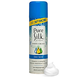 Value Size - Pure Silk Dry Skin Treatment Spa Therapy Shave Cream, 9.5 Ounces (Pack of 6)