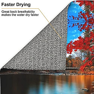killarney national park Printed Drying Mat For Kitchen Ultra Absorbent Microfiber Dishes Drainer Mats Non-Slip Silicone Quick Dry Pad - 18 X 16inch