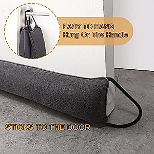 36 Inch Under Door Draft Stopper - Weighted Door Draft Blocker Bottom Door Noise & Air Reducer