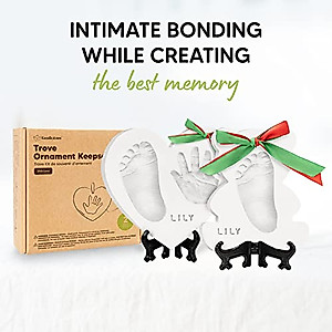 Baby Hand and Footprint Kit - Dog Paw Print Kit, Personalized Baby Footprint Kit, Baby Handprint Ornament Kit, Clay Handprint Ornament Kit for Babies, Baby Shower Gifts for Boys, Girls (with Love)