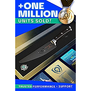 Dalstrong Gladiator Elite Series Forged High Carbon German Steel Fillet Kitchen Knife with G10 Handle, 6 Inches, Sheath Included