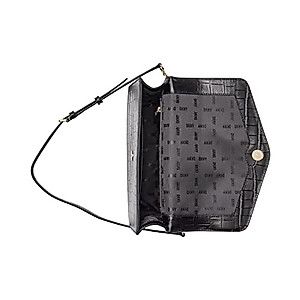 DKNY Women's Elissa Small Shoulder Bag, Black Gold