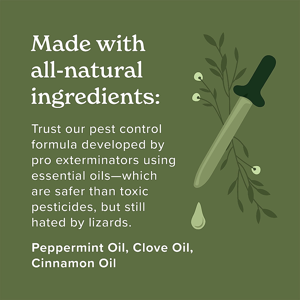 Vine Home Lizard Control Spray | 32 Ounce | Natural, Non-Toxic Lizard Repellent | Quick, Easy Pest Control | Safe Around Kids & Pets