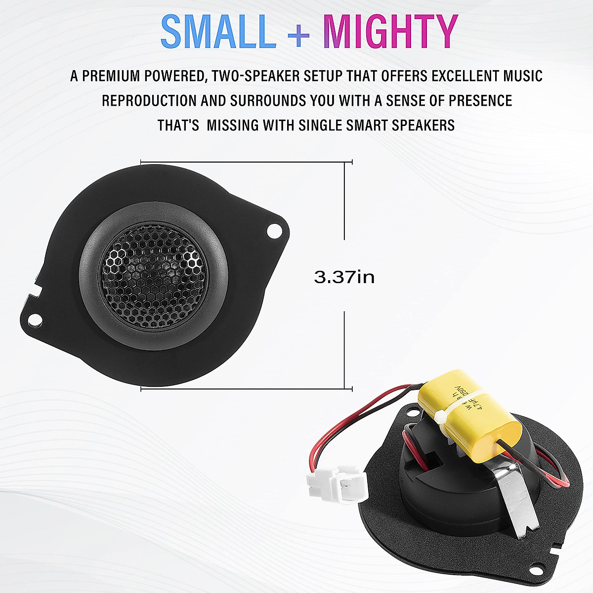 Sunluway JL- (1 Pair) Super Tweeters for 2018-2025 Jeep Wrangler JL & Gladiator JT