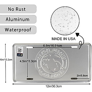 License Plate with United States Marine Corps (USMC) Logo. Standard Size 6" x 12", License Plate of Cars, SUVs, Trucks and minivans Aluminum 4 Holes|Universal fits Officially Licensed