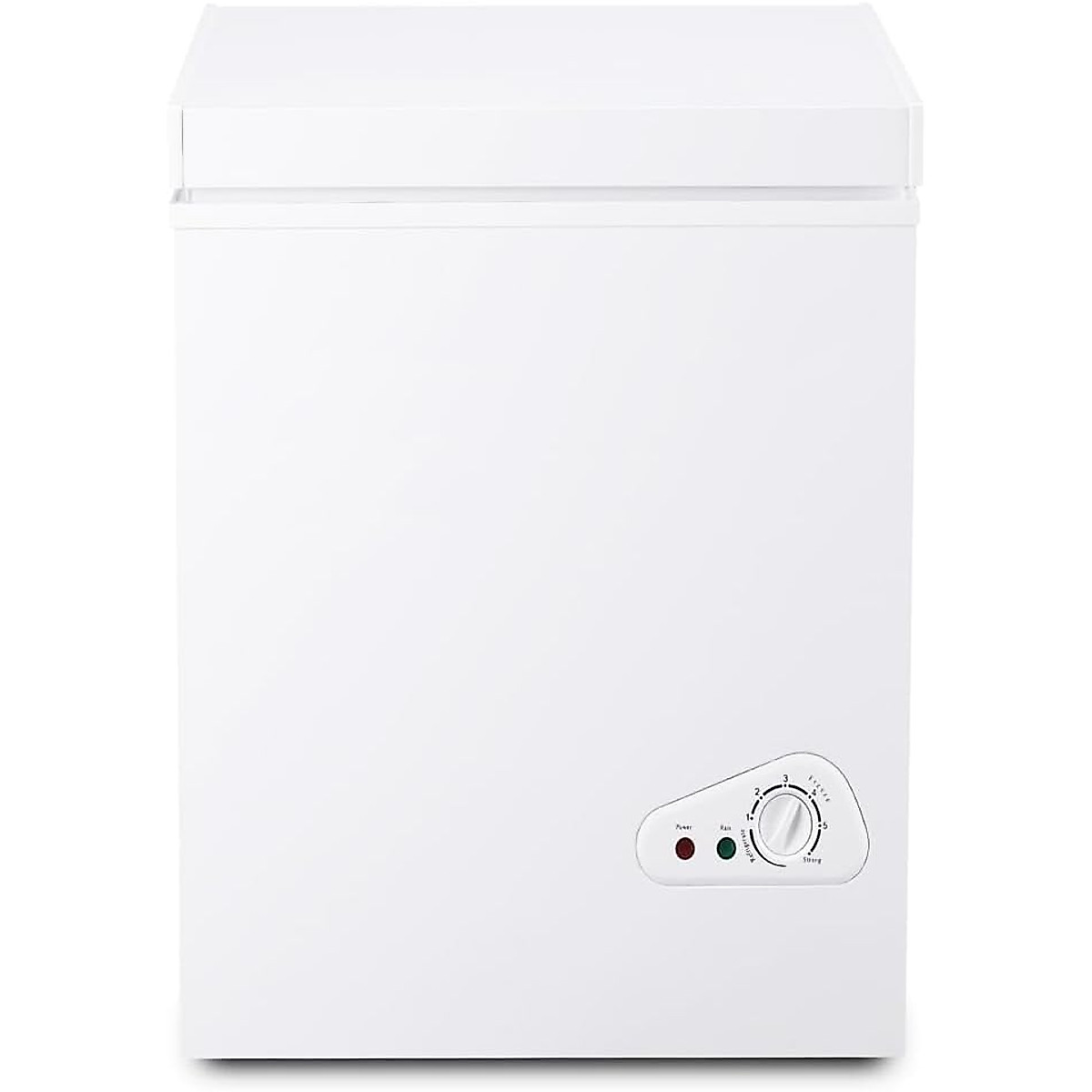 Deep Freezer with Basket, DUOSI 3.5 Cu.Ft. Compact Chest Freezer, Top Door Mini Freezer with 6 Level Adjustable Temperature