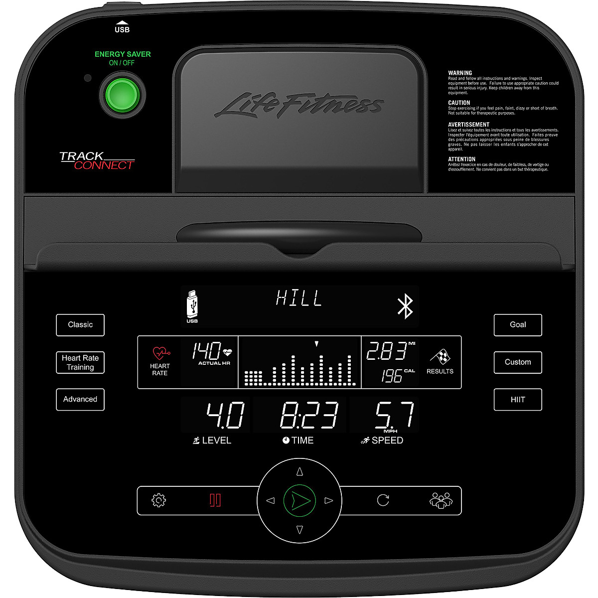 Life Fitness E5 Cross Trainer Elliptical Exercise Machine with Track Connect Console