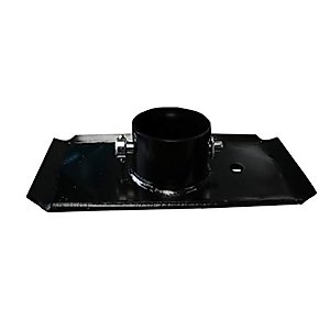 Class A Customs | Black Powder Coated Steel RV, Camper, Trailer Foot Pad and Pin, Sand Pad | Quantity One (1)