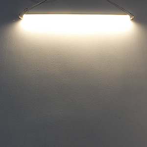 LightingWill LED T8 Light Tube 4FT, Warm White 3000K-3500K, Dual-End Powered Ballast Bypass, 2000Lumen 18W (40W Equivalent Fluorescent Replacement), Frosted Cover, AC85-265V Lighting Fixture, 4 Pack…