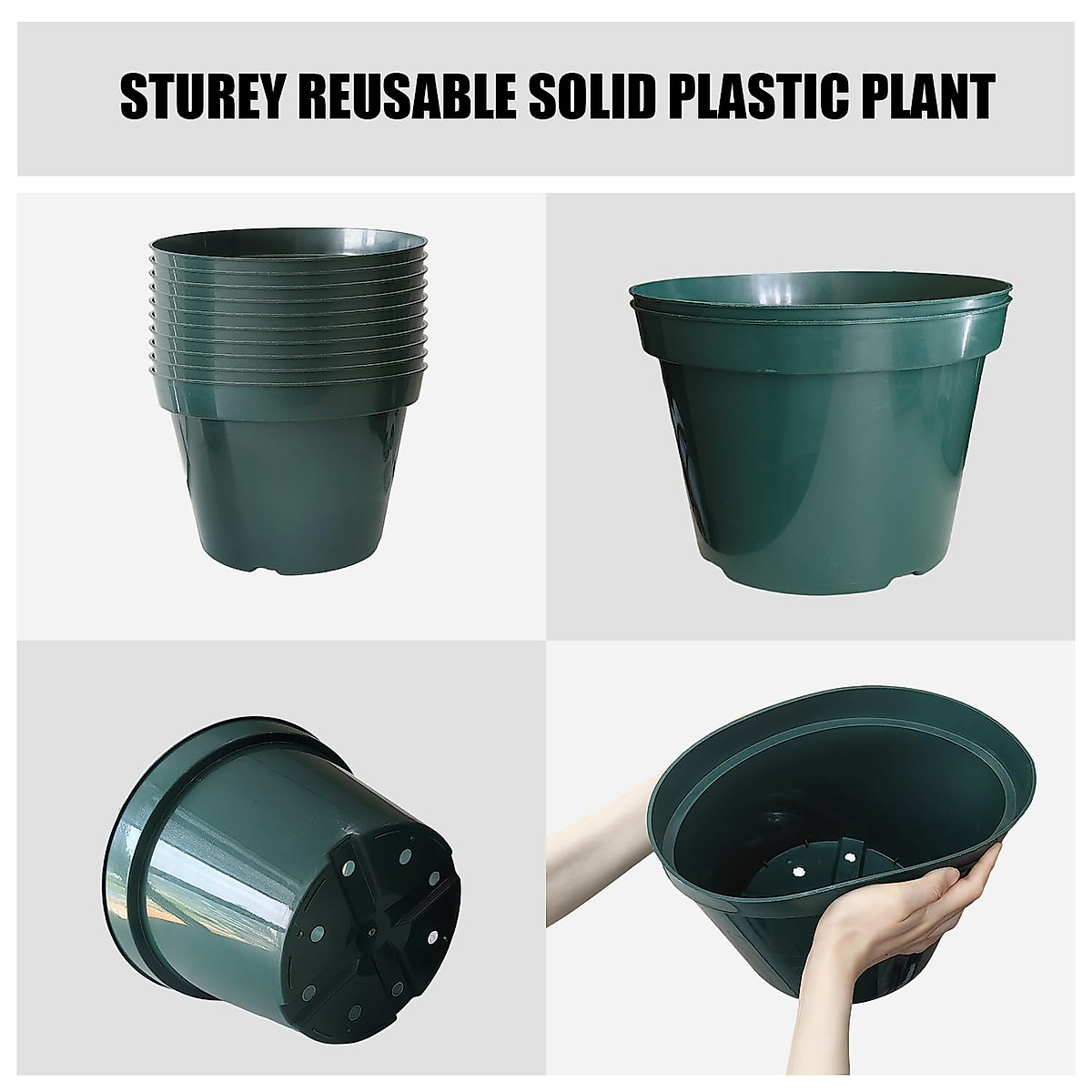 DAPERCI RooTrimmer 8 inches Nursery Pot Plant Grow Sturdy Flower pots in Bulk Price 20P