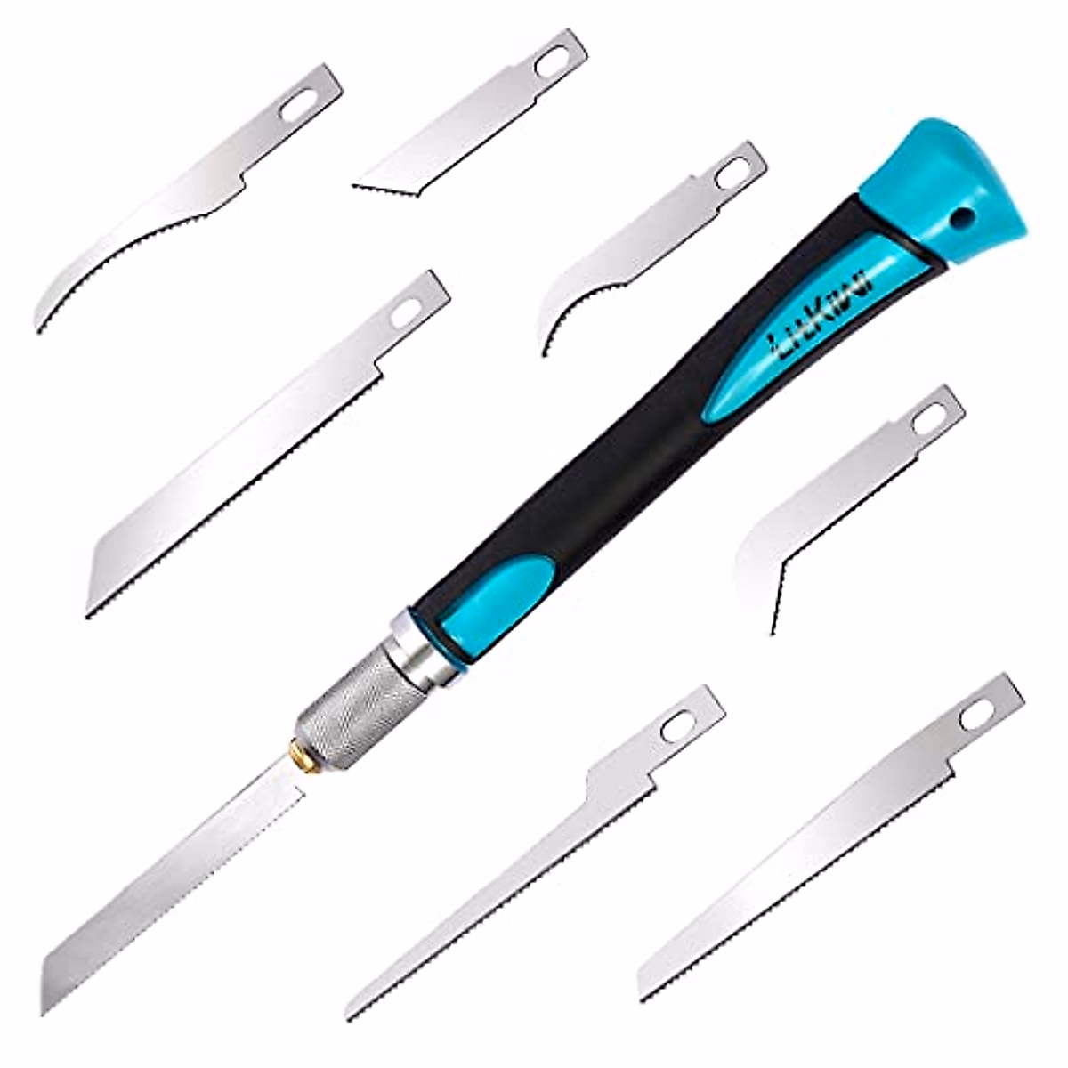 Prozwee Model Craft Hand Saw Kit(with 14PCS Saw Blades),Modeling Knife Hacksaw Tool,DIY Mini Razor Saw Kit for Handcrafted, DIY models and Other Fine Cutting