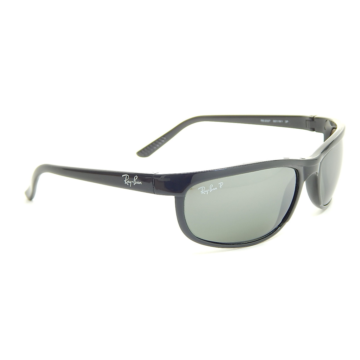 New Ray Ban Polarized Predator 2 RB2027 601/W1 Black/Gray Polarized 62mm Sunglasses