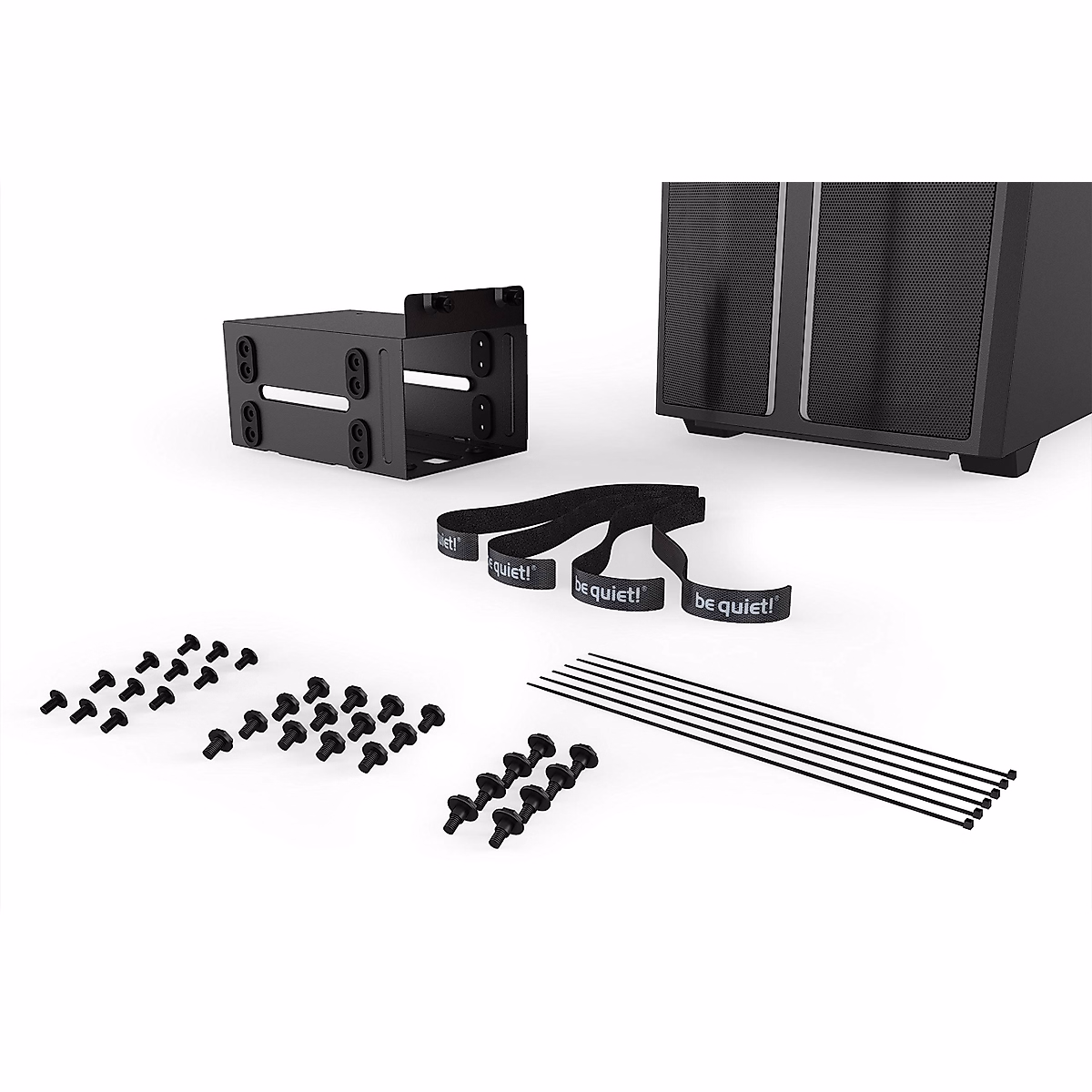 be quiet! Pure Base 500DX ATX Mid Tower PC case | ARGB | 3 Pre-Installed Pure Wings 2 Fans | Tempered Glass Window | Black | BGW37