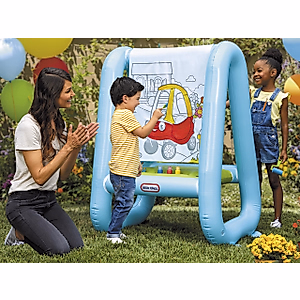 Little Tikes® 3-in-1 Paint & Play Backyard Easel Inflatable Outdoor Art with Accessories for Kids, Children, Boys & Girls 3+ Years
