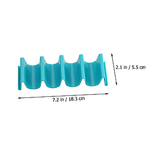 DOITOOL 2Pcs Taco Holder Stand Wave Taco Rack Plastic Burritos Stands Taco Display Racks Holders (Assorted Color)