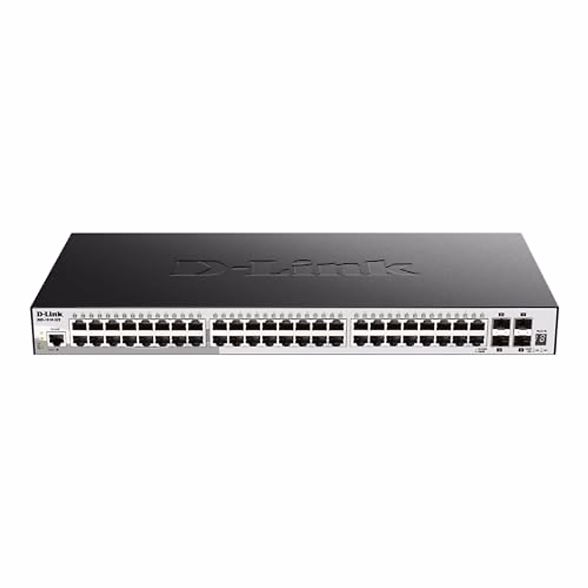 D-Link 52-Port Gigabit Stackable Smart Managed Switch with 10G Uplinks | 48 Gigabit Ports + 4 10GbE SFP+ Ports| L2+/L3 Lite |VLANs |Web Managed |Surveillance Mode |NDAA Compliant (DGS-1510-52X)