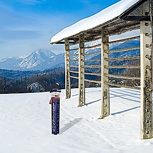 24Inch/24CM Snow Gauge Made Metal Outdoor,Winter Rugged Snow Meter Handmade Metal Yard Snow,Measuring Stick Outdoor Garden Decorative,Holiday Courtyard Metal Snow Gauge Stakes (Snowman-B(24Inch))