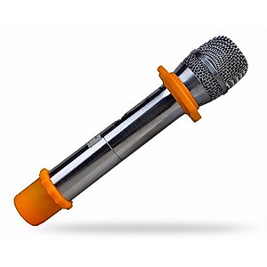 YTYKINOY 4 Sets Wireless Handheld Microphone Shakeproof Anti-Rolling Mic Protection Silicone Ring & Bottom Rod Sleeve Holder Stand for KTV Device (4 Colors)