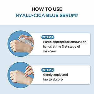 SKIN1004 Hyalu-CICA Blue Serum 1.69 fl.oz(50ml) | 5 Layer Hyaluronic Acid Cica Niacinamide | Hydrating and Refreshing Multi-Care Solutions