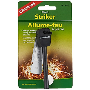 Coghlan's Waterproof Flint Striker Black ,3 7/8"
