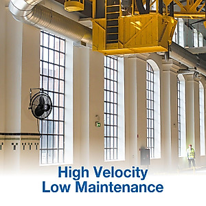 Air King 9020 1/6 HP Industrial Grade Wall Mount Fan, 20-Inch,Black