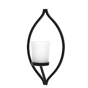 Hosley 16" Diameter Gold Leaf Medallion Wall Sconce 5 Tea Light Cups. Ideal Weddings, Special Occasions Wall Decor, Home, Spa, Aromatherapy, Reiki, Candle Garden. O9