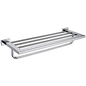 OMOONS Towel Rack Bathroom Towel Rack Holder Stainless Steel Chrome Hanging Square Towel Bar Towel Rack Bathroom Accessory