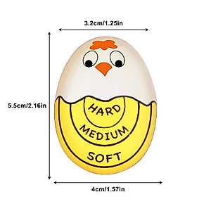 Finyoffiy 2 Pack Egg Timer for Boiling Eggs Hard Boiled Egg Timer That Changes Color When Done